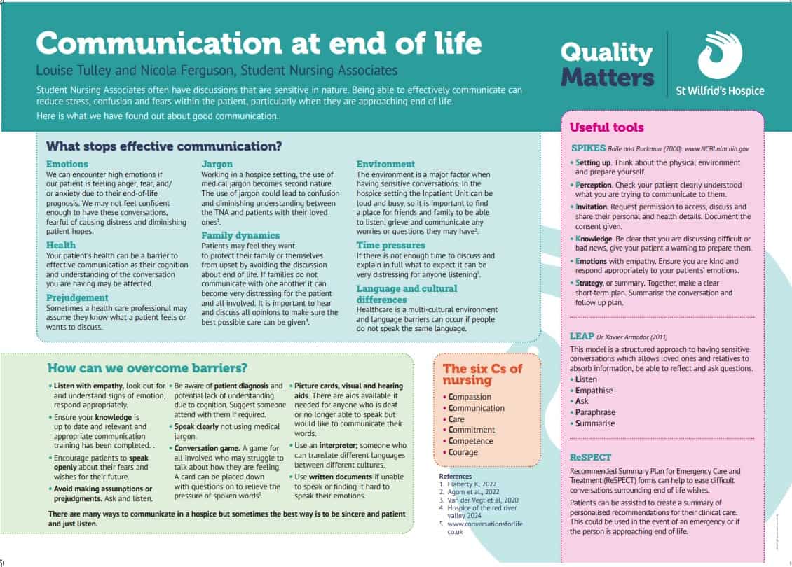 Quality Matters - St Wilfrid's Hospice (Eastbourne)